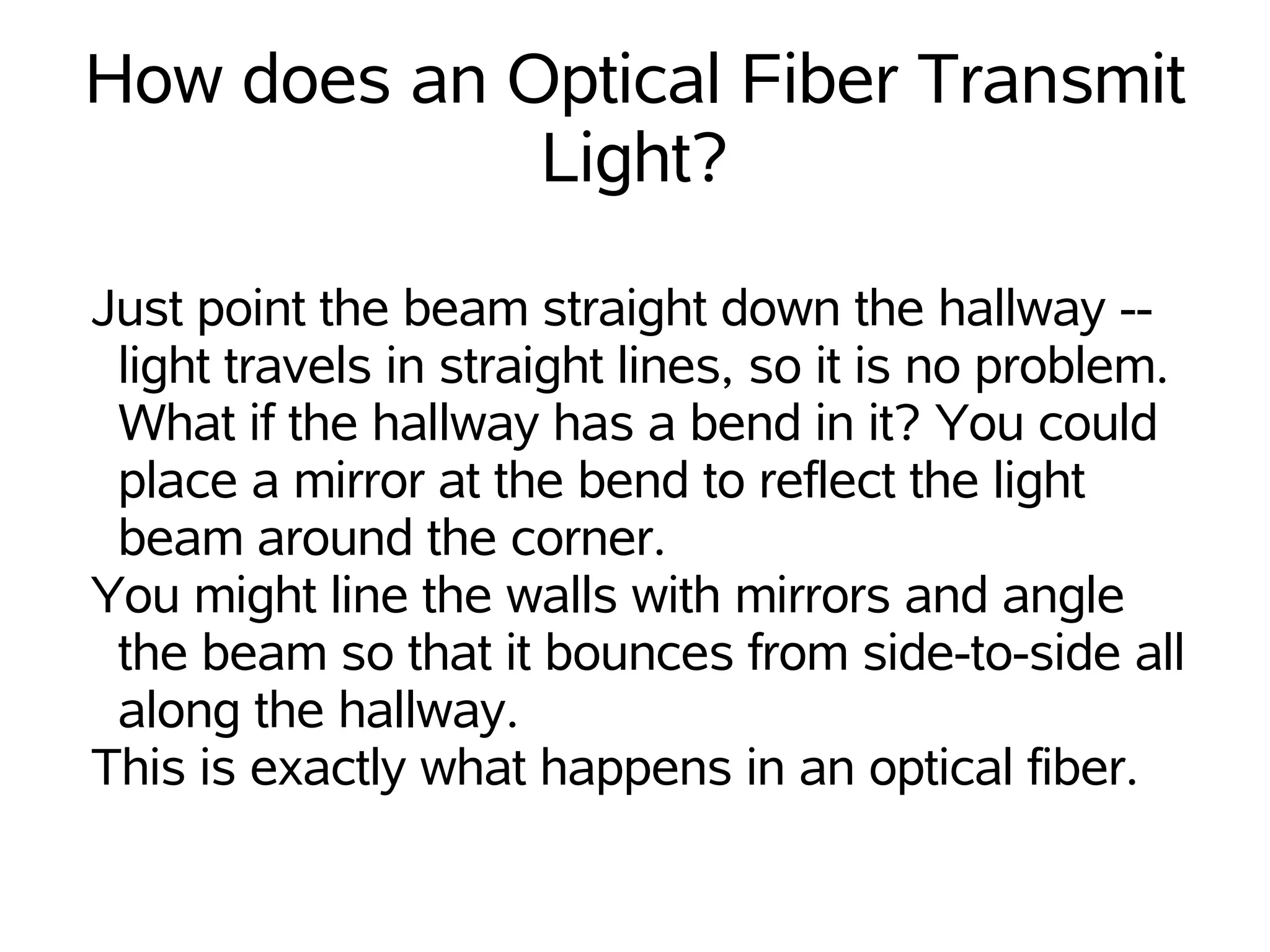 How Fiber Optics Work | PPT