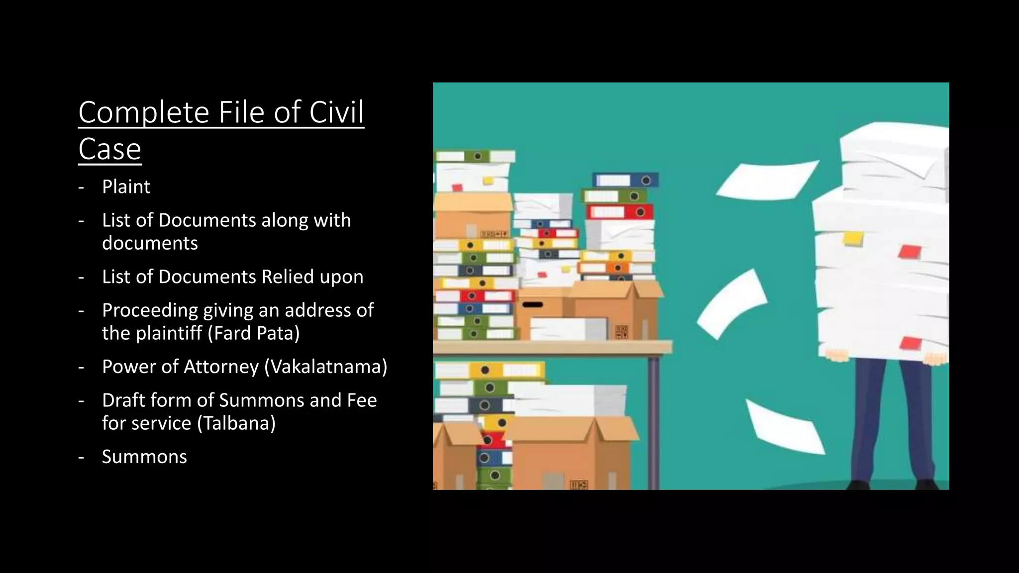 Case Filing Procedure & Relevant Documents by Sehrish Saba Raja ...