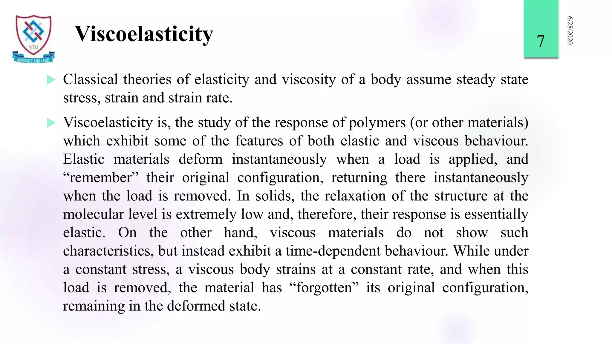 Polymer Rheology(Properties study of polymer) | PPTX