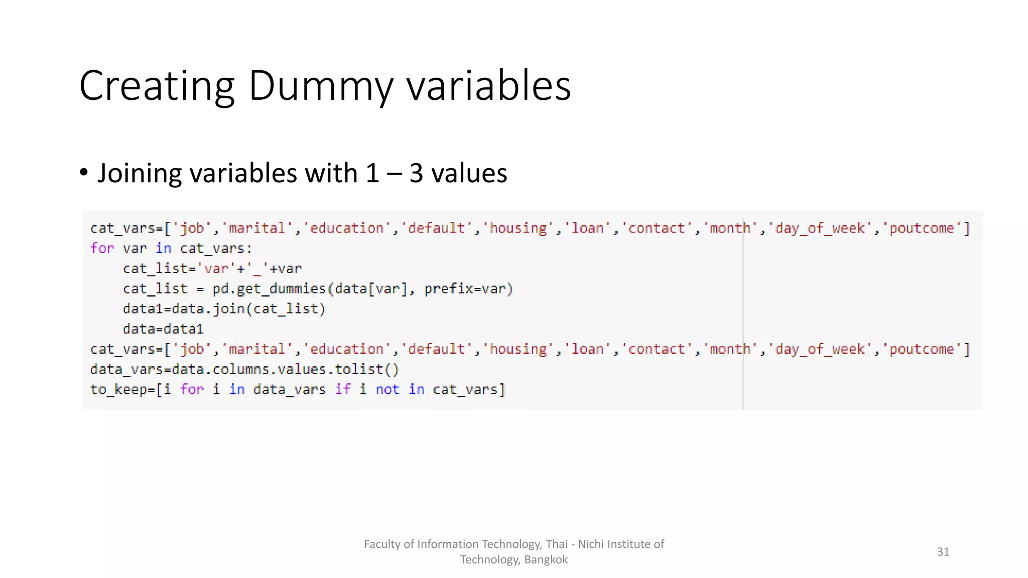 Week 10 Programming For Data Analysis Ppt