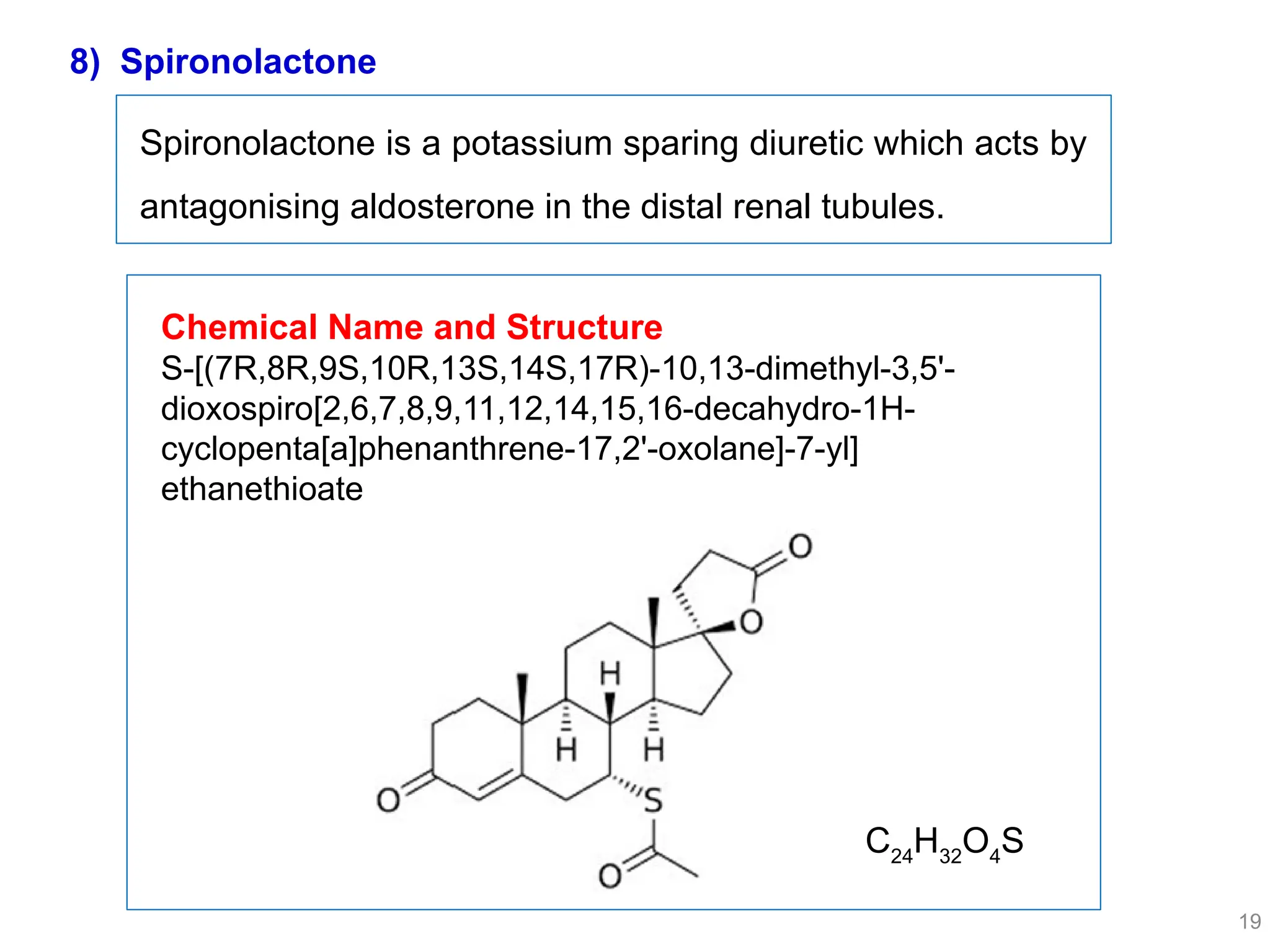 lecture note on medicinal chemistry. Diuretics | PPTX