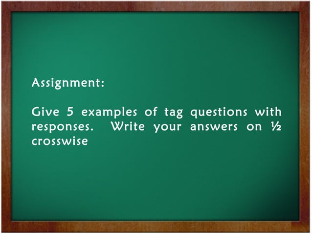 Week10 day3-responding to tag questions | PPT