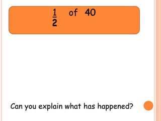 Finding Fractions of Numbers | PPTX