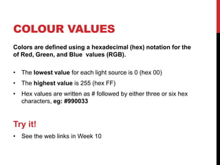 Week11 Lecture: CSS | PPTX