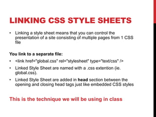 Week11 Lecture: CSS | PPTX