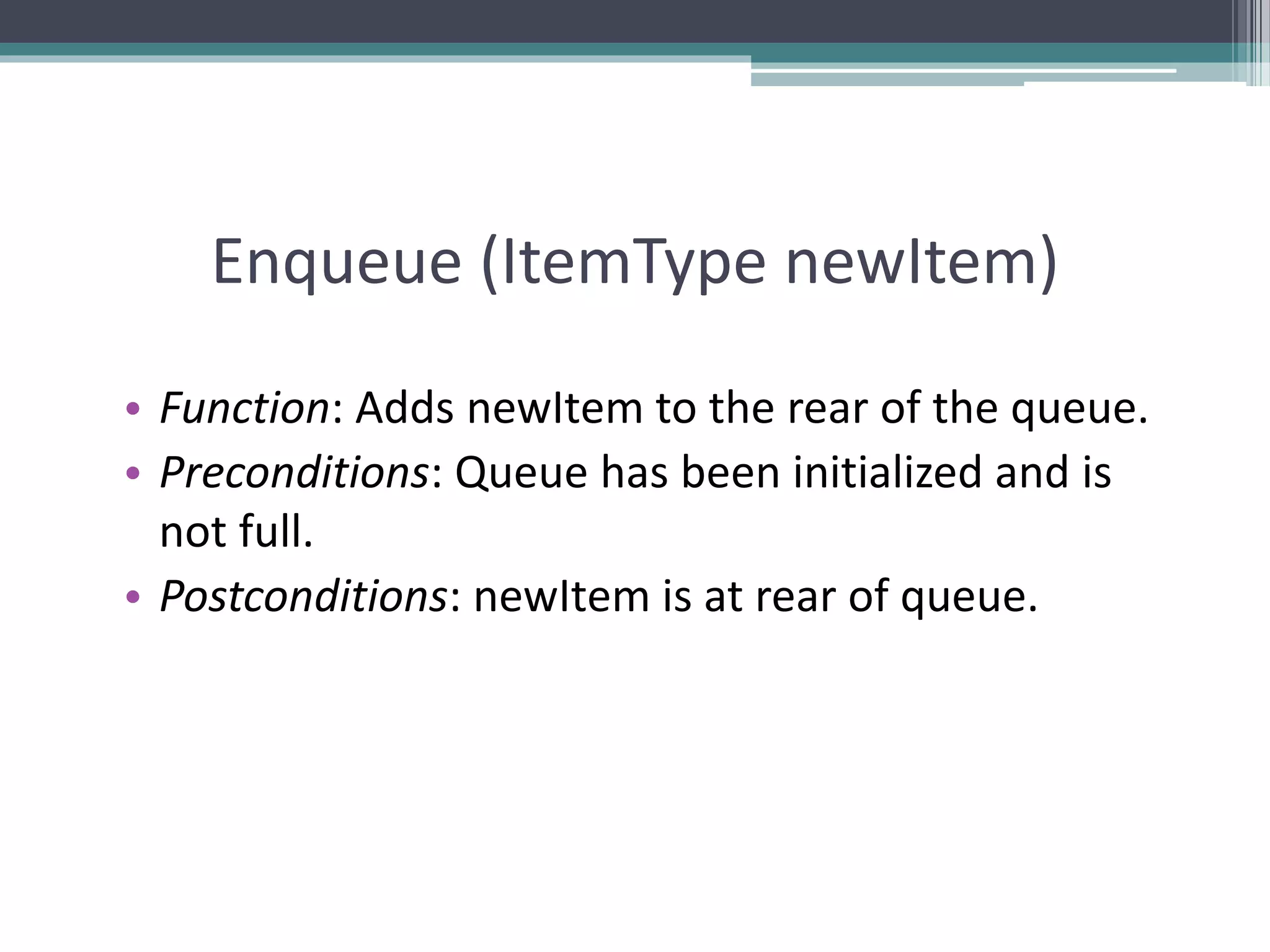 Queue Data Structure | PPTX