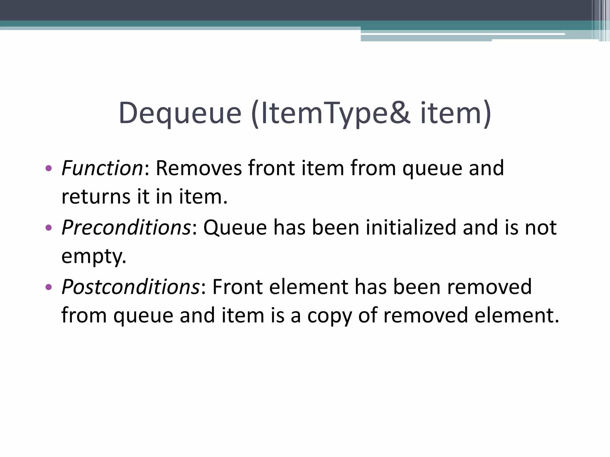 Queue Data Structure | PPTX