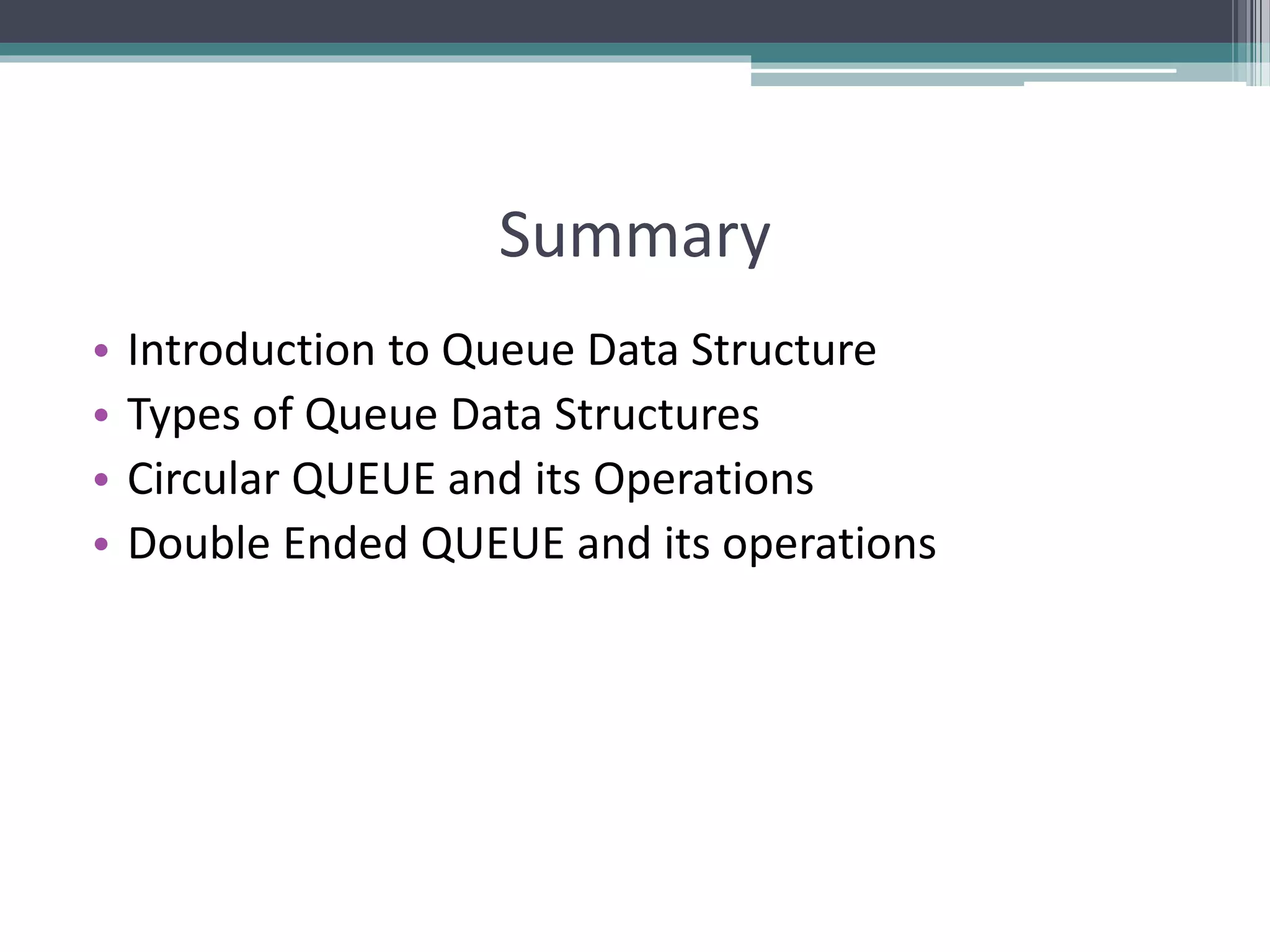 Queue Data Structure | PPT