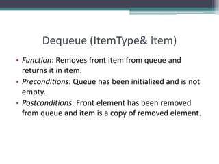 Queue Data Structure | PPTX