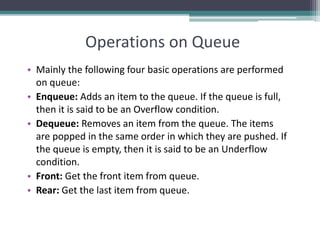 Queue Data Structure | PPTX