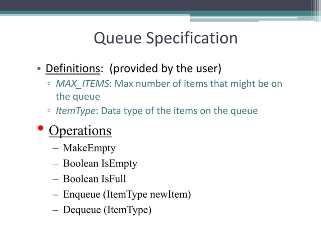 Queue Data Structure | PPTX