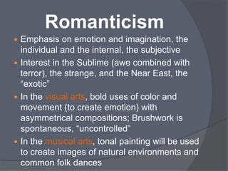 Week 10.romanticism and realism overview | PPT
