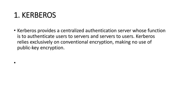 Information Securityauthentication Application Authentication And