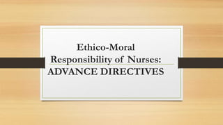Ethico-moral responsibilities powerpoint | PPTX