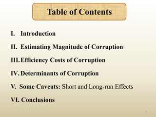 Corruption in developing countries | PPTX