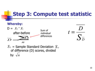 Dependent T Test | PPT