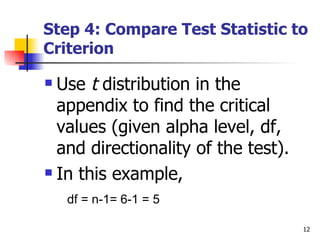 Dependent T Test | PPT