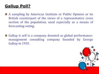 Week 10, gallup poll & public opinion | PPT