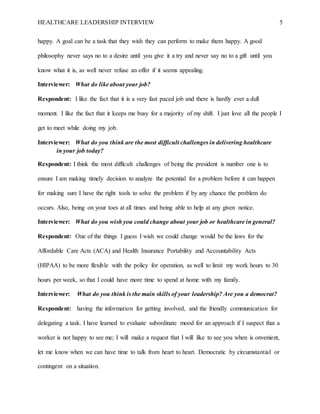 Week 10 interview project | PDF