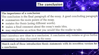 Week 10 Introductions Conclusions.pptx | Undergraduate Education ...