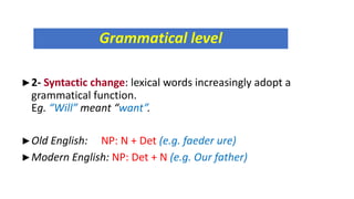 Week 10 lin321 types of language change | PPT