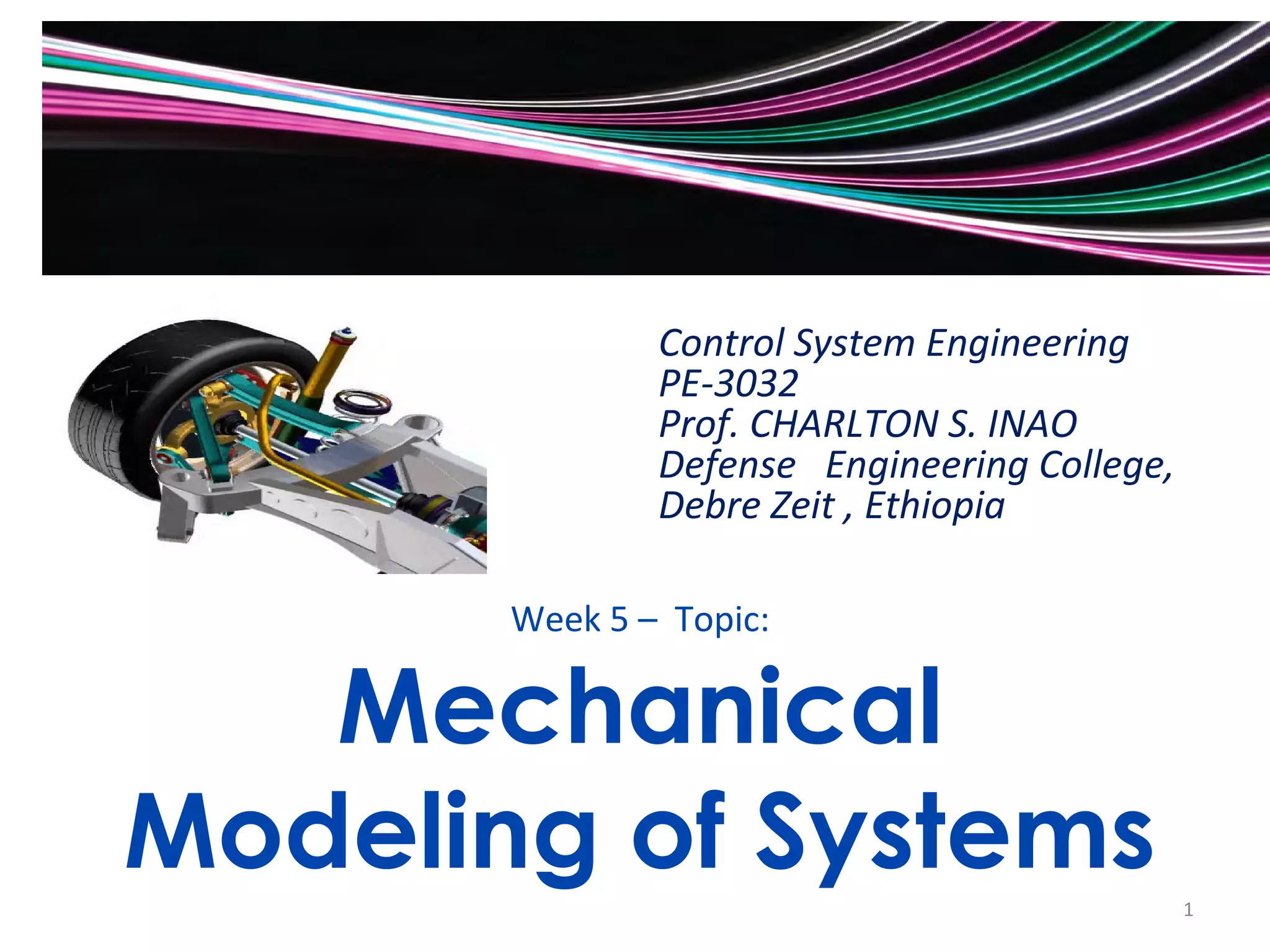 Week 10 part 3 pe 6282 mecchanical liquid and electrical | PPT