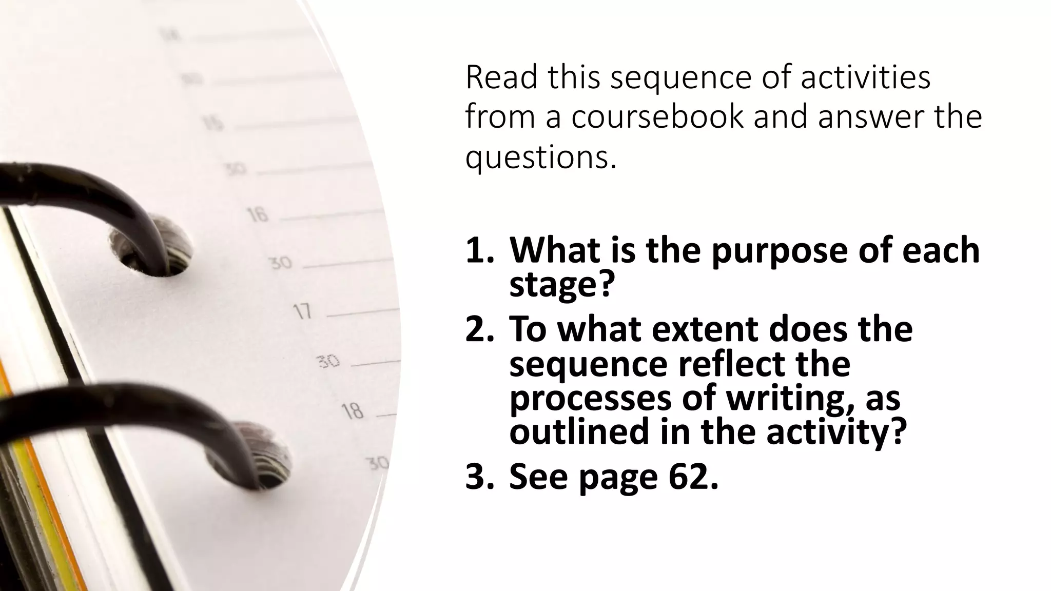 ELT201 Week 10 teaching writing | PDF