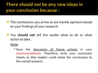 Week 10 the conclusion | PPT