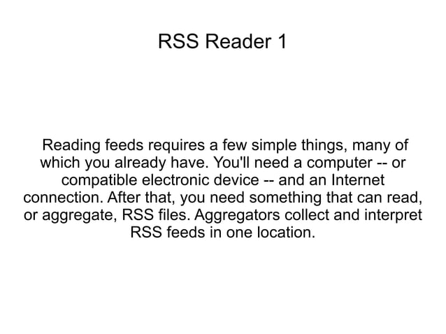 How Rss Works | PDF