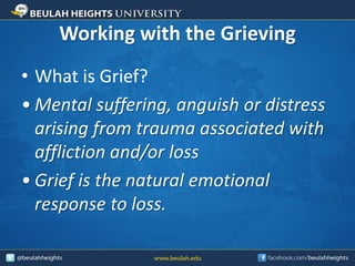 Week 11 | PPTX | Bereavement | Family and Relationships