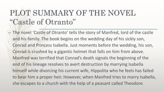 INTRODUCTION TO THE NOVEL The Castle of Otranto by Horace Walepole | PDF