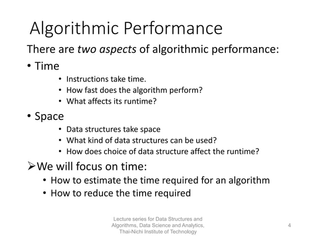 Data Structures and Algorithm - Week 11 - Algorithm Analysis | PPT