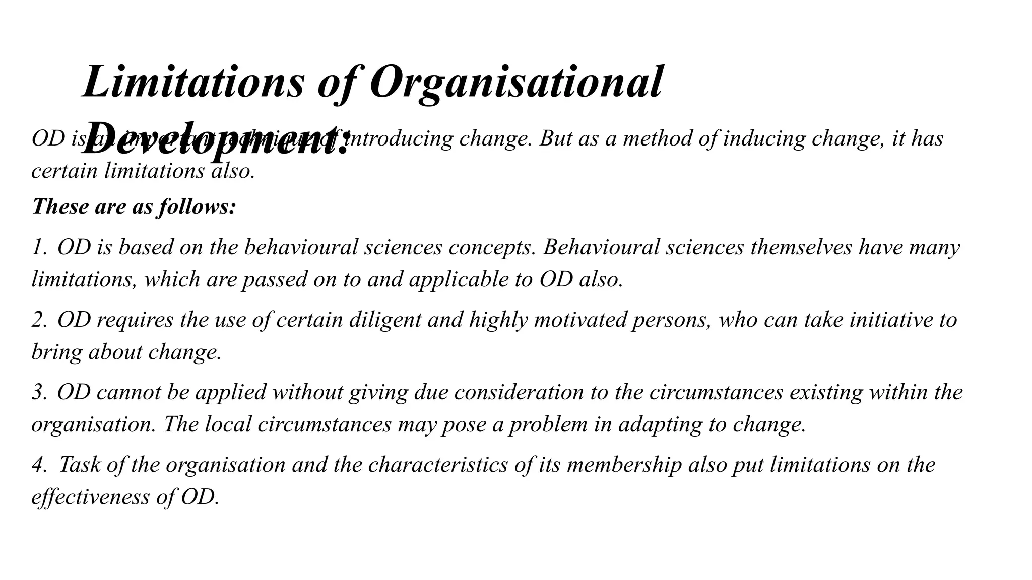 organisational development and change management | PPT