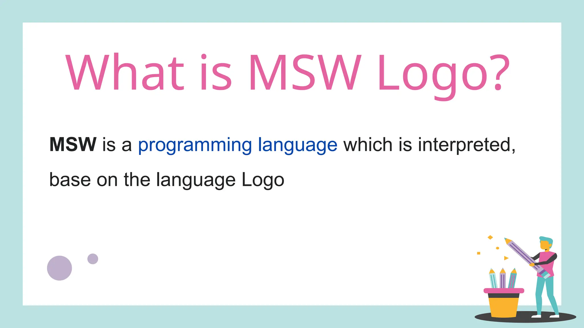 Microsoft Window Logo - Programming language | PPTX