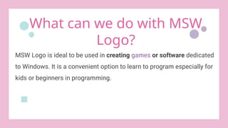 Microsoft Window Logo - Programming language | PPTX