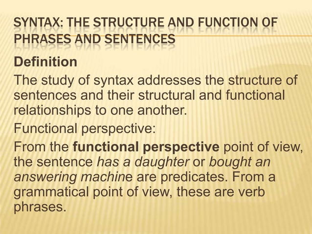 Syntax (Part 1) | PPTX