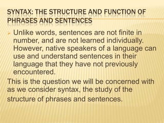Syntax (Part 1) | PPT