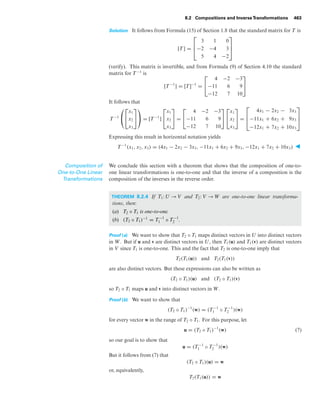 Composition & Inverse of Linear Transformation | PDF