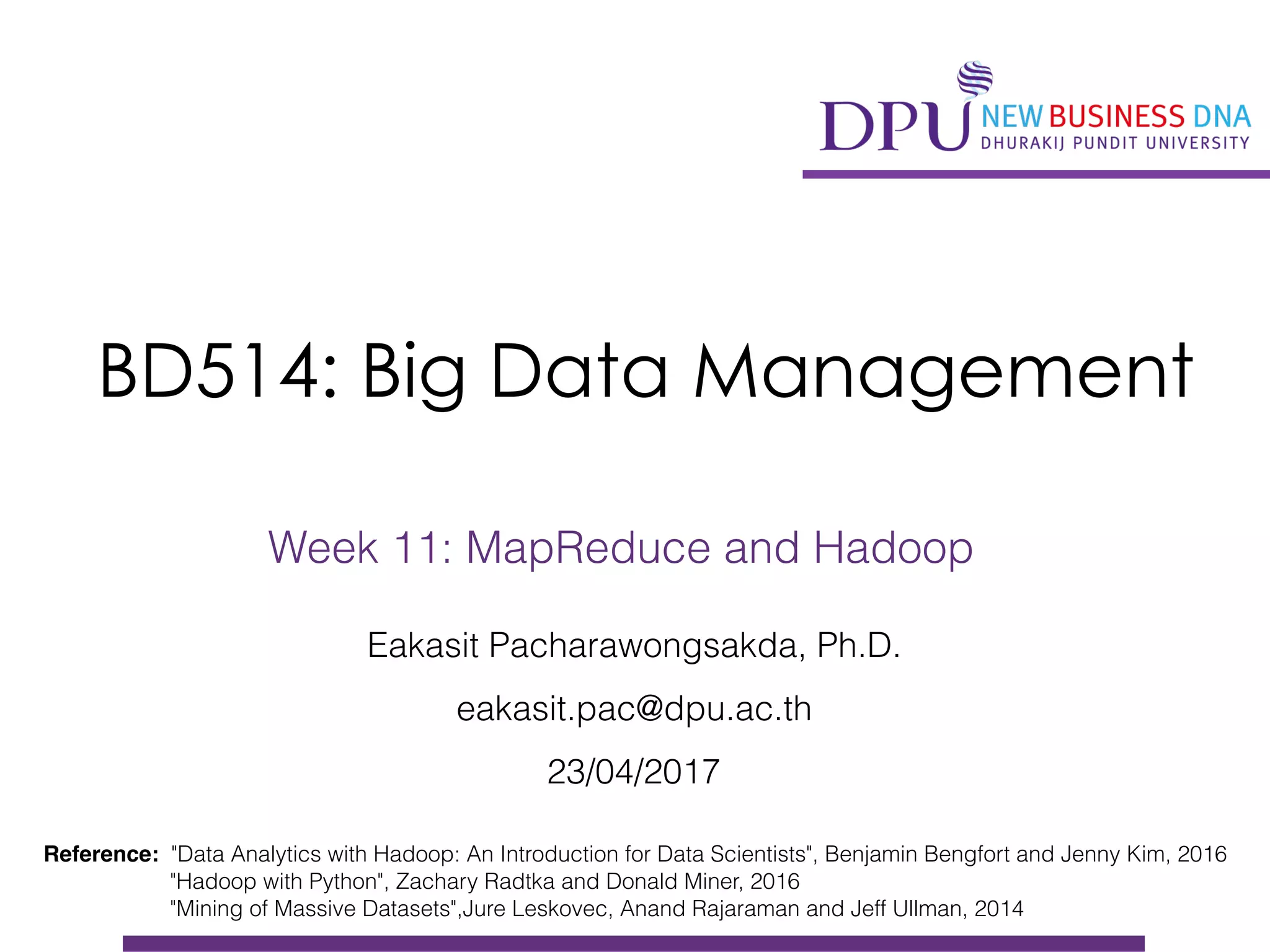 Introduction to Hadoop and MapReduce | PDF