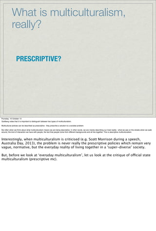 Everyday multiculturalism | PDF