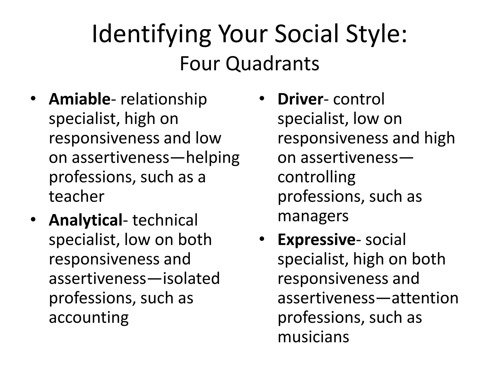 Week11 jigsawsocialstyles | PPT