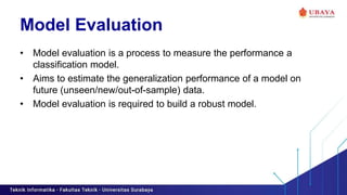 Week 11 Model Evalaution Model Evaluation | PPT
