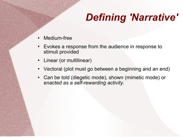 Multivariant Narratives | PPT