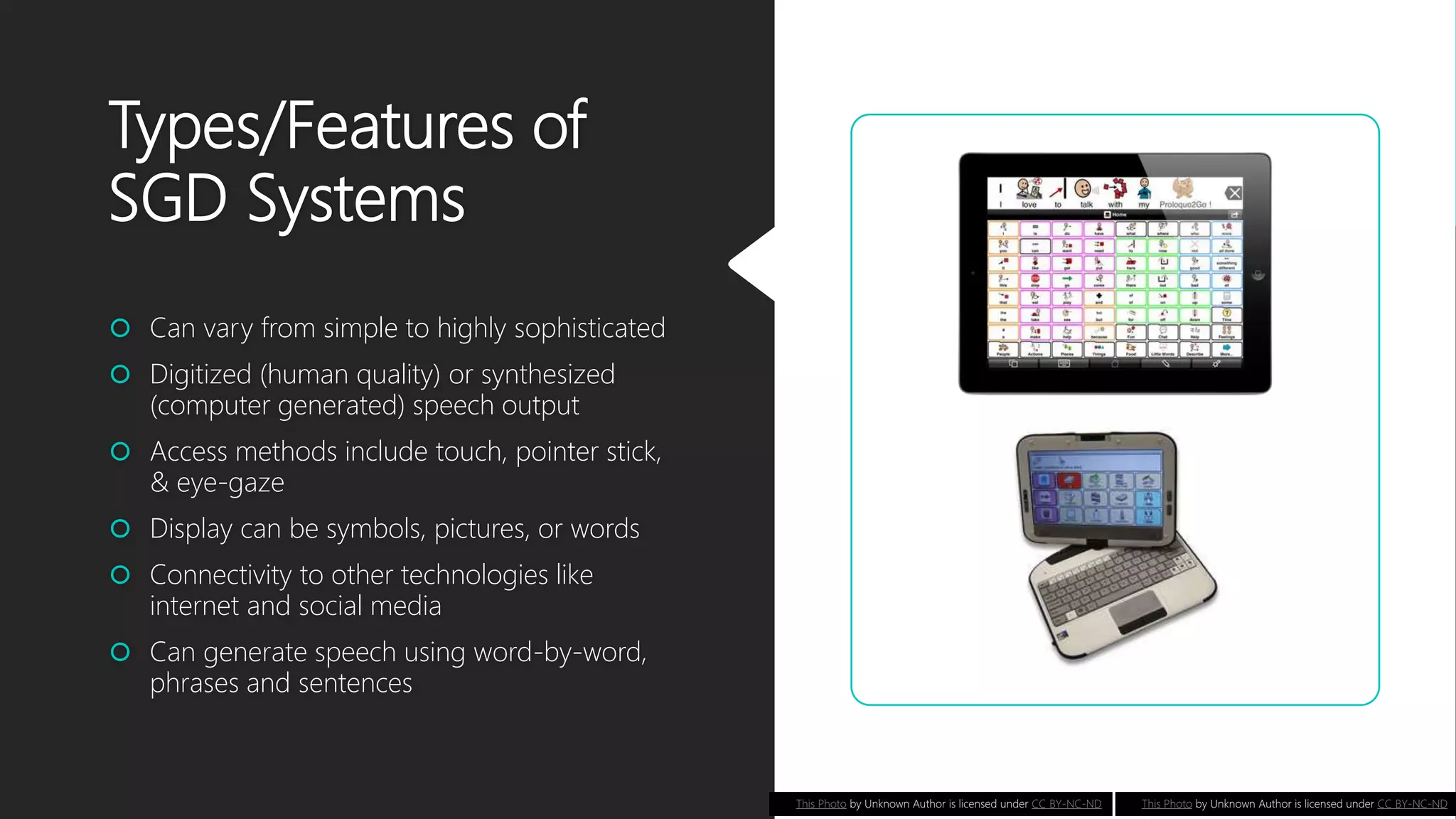 Week 11 Presentation : Speech Generating Devices (SGD) by Beth Dockins ...