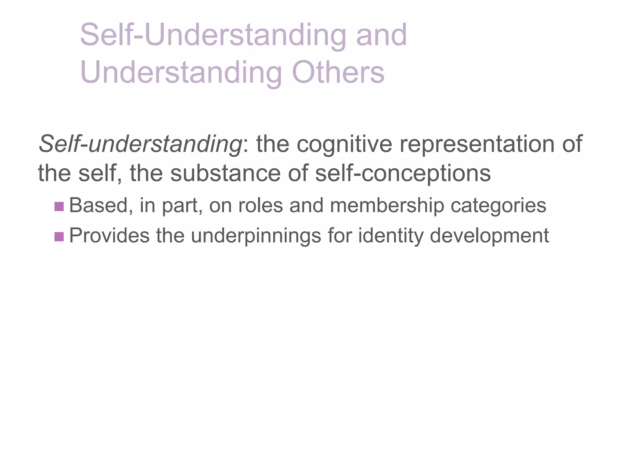 Week 11 Self, Identity, & Personality | PPT