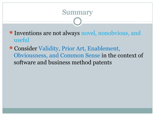 Examples of Silly Patents--Consider Validity, Prior Art, Enablement ...