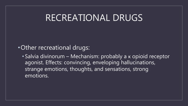 Week 12 Recreational drugs | PPTX
