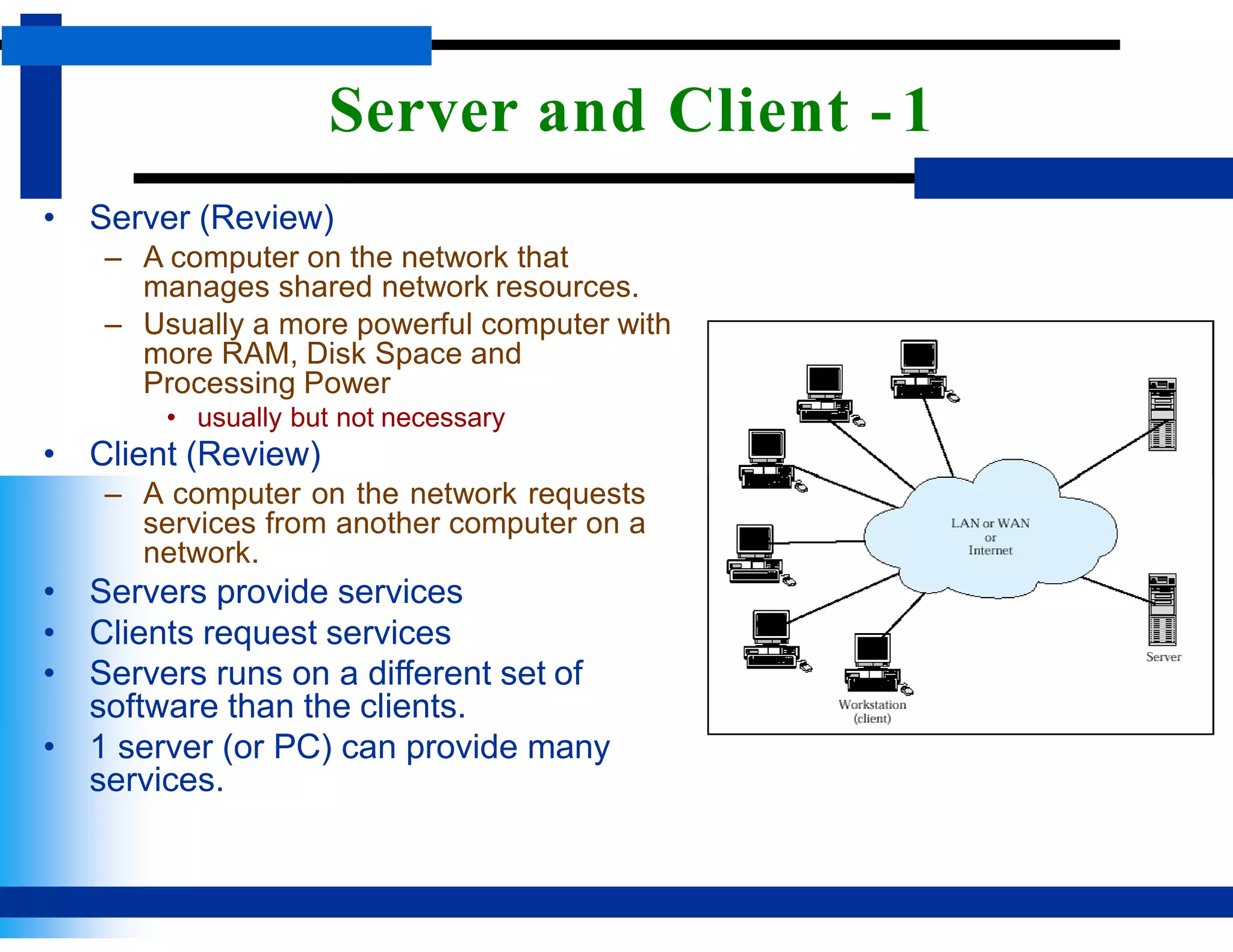 Introduction to Network Applications & Network Services | PPTX