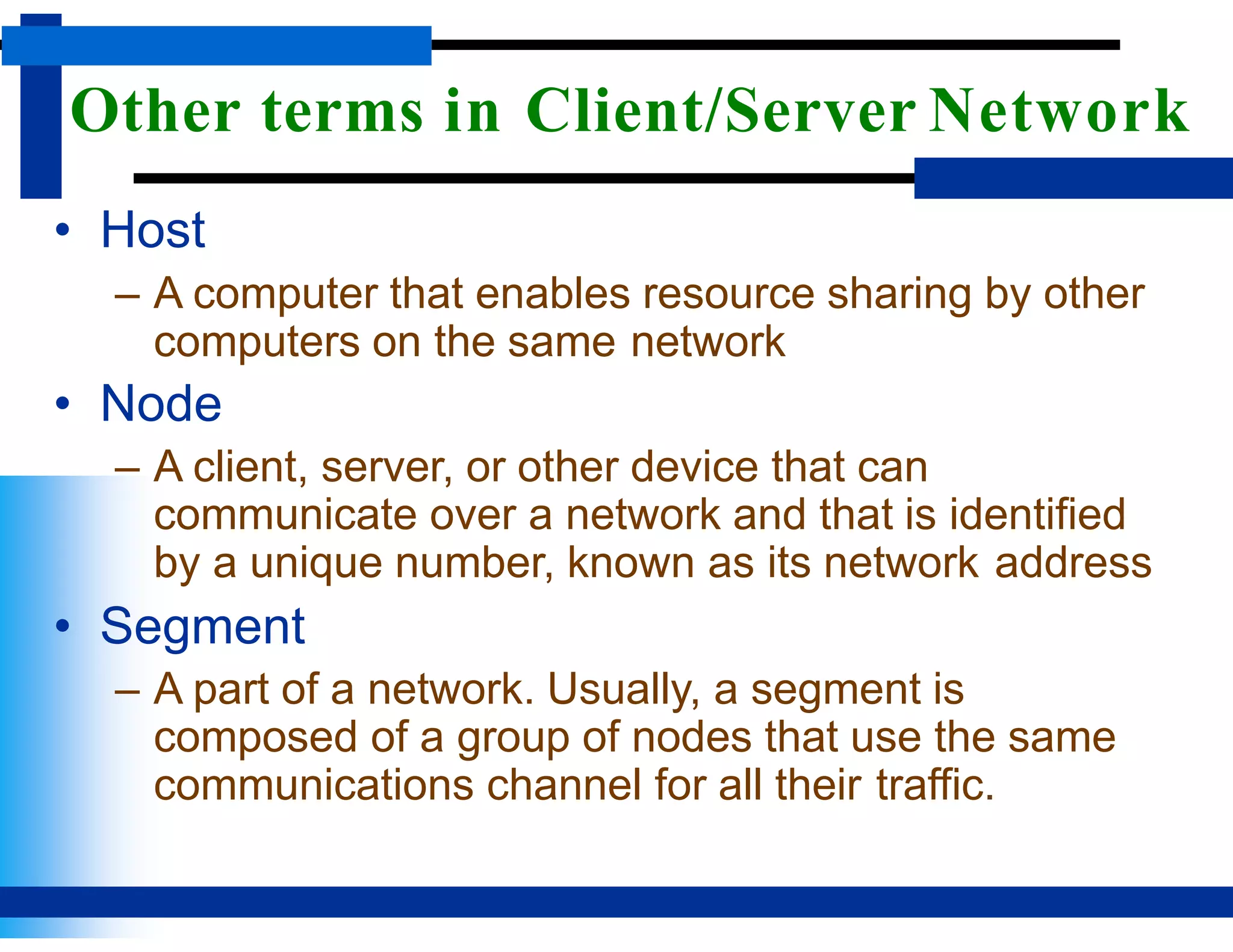 Introduction to Network Applications & Network Services | PPTX