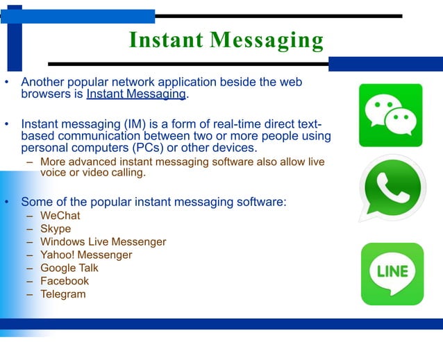 Introduction to Network Applications & Network Services | PPTX | Browsers | Computer Software ...